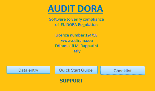 Kit Audit Compliance DORA – vers. English - edirama.eu